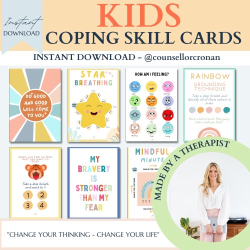 Kids Emotional Regulation Cards Mindfulness Cards Grounding - Etsy