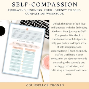 Self-compassion Journal, Self-care Workbook, Positive Affirmations ...