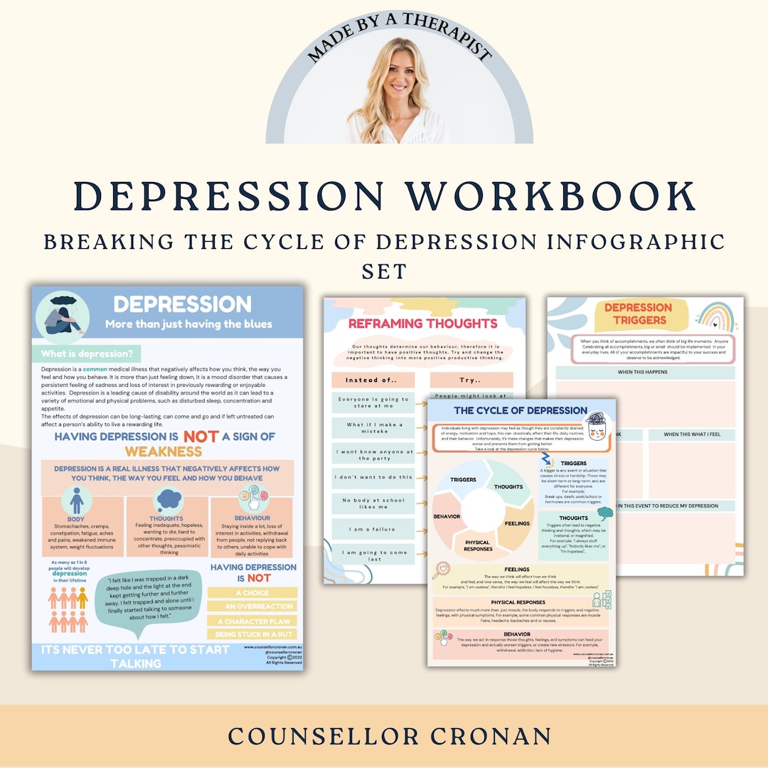 Depression Worksheets, Therapy Worksheets, Therapist Tools, Self-esteem ...