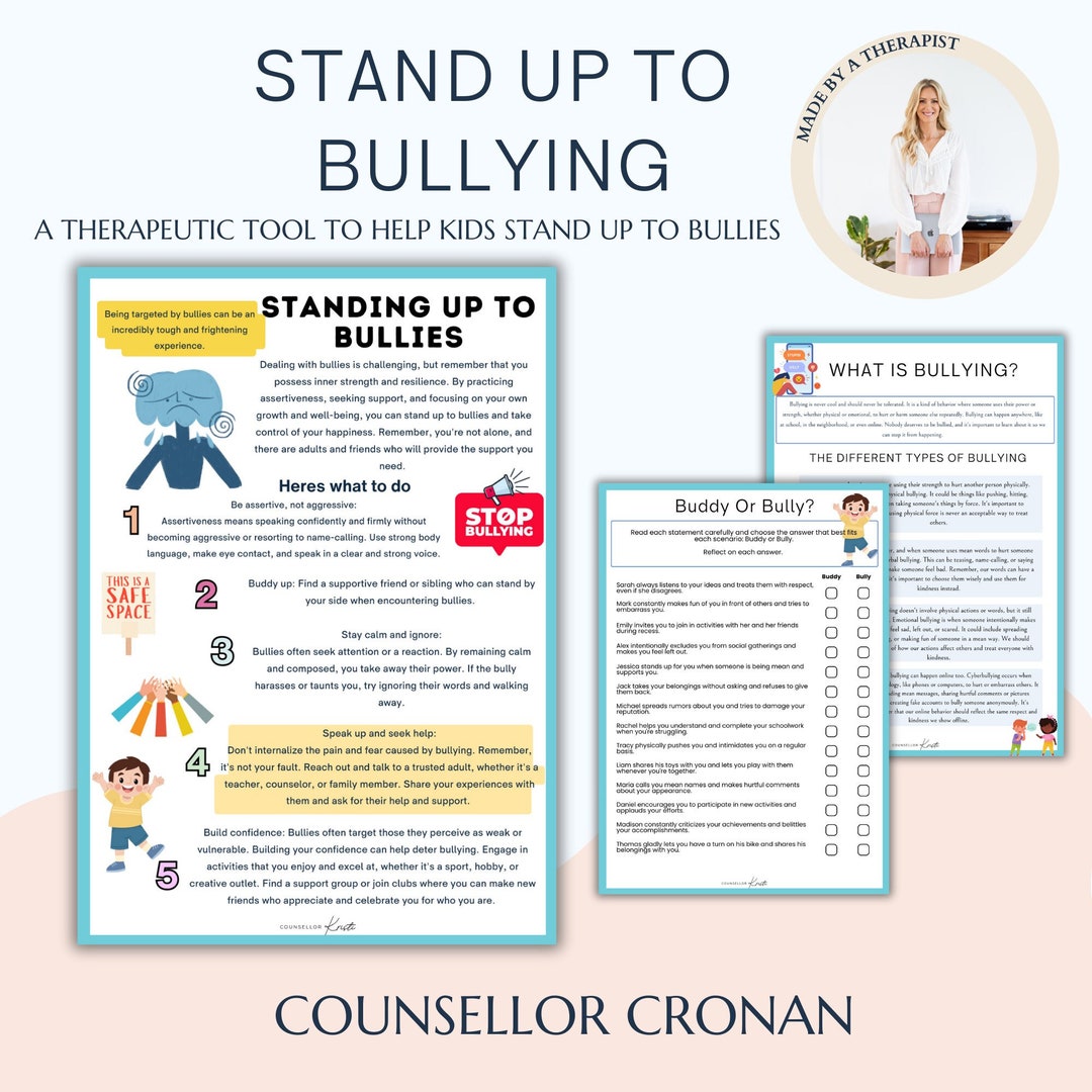 Stand up to Bullies. A Fun and Engaging Workbook for Kids. Bullying ...