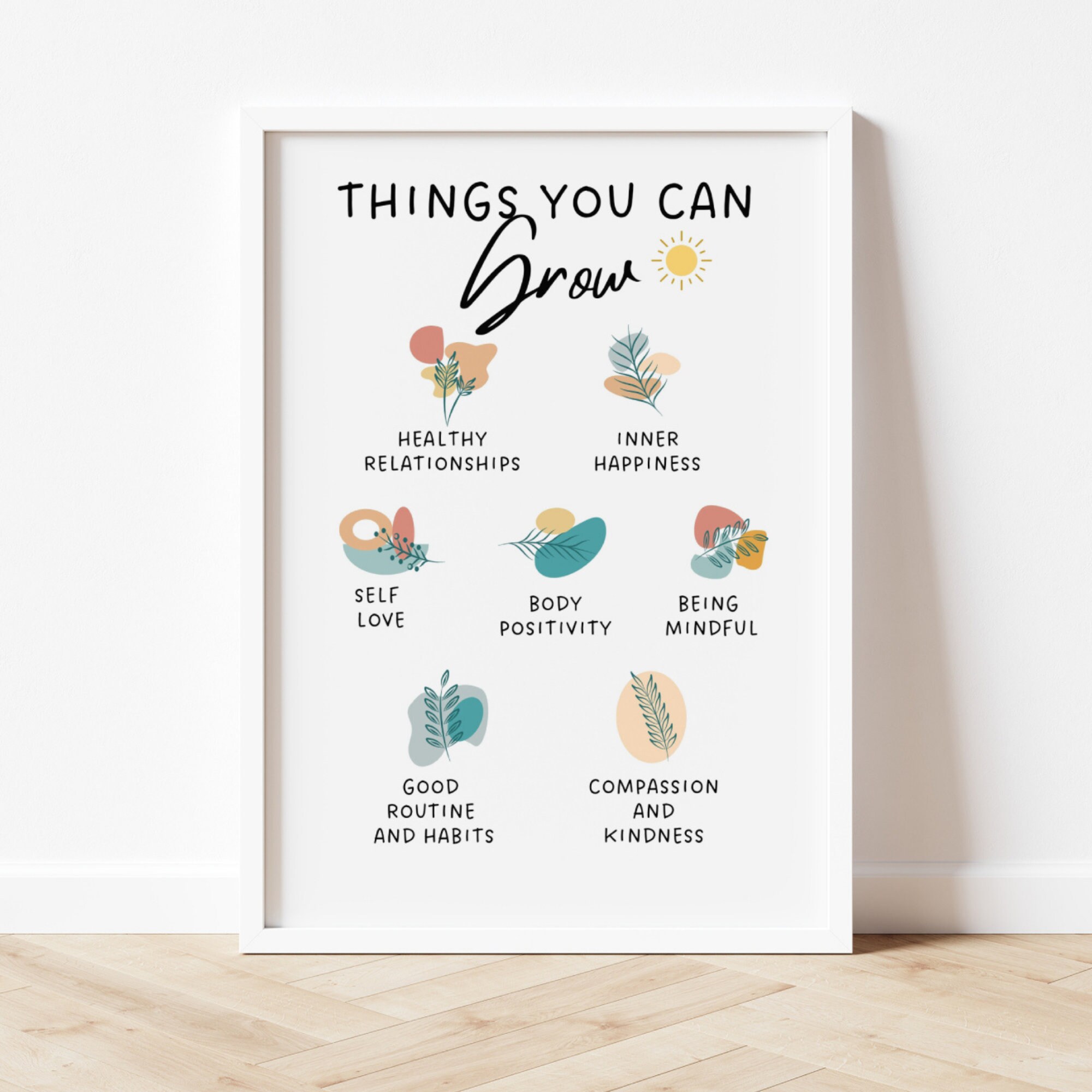 Things You Can Grow Poster Mindset Growth Mindset Poster - Etsy