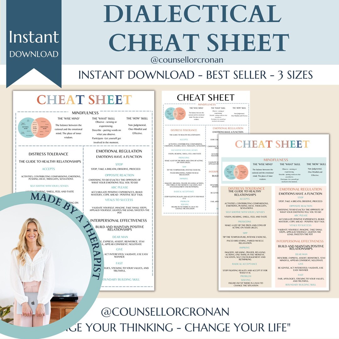 DBT Cheat Sheet DBT Worksheet DBT Bundle Skills Dbt Cards - Etsy Denmark