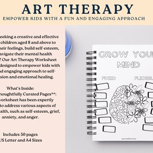 Art Therapy Worksheets for Mental Health, Self-esteem, and Confidence ...