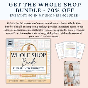 Self Regulation Mega Bundle Worksheets, Cards, Coping Skills Poster Kit ...