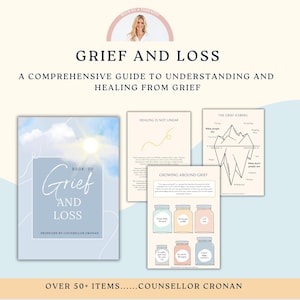 Grief Question and Affirmation Cards, Therapy Office Decor ...