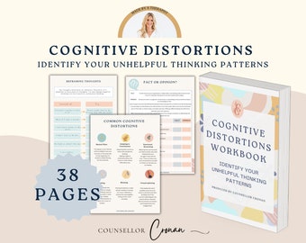 Cognitive Distortions Worksheets Process Unhelpful Thinking Styles ...