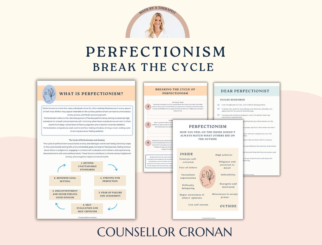 Break the Cycle of Perfectionism. Therapy Worksheets. Therapist ...