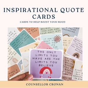 Inspirational Quote Cards, Mindfulness Cards, Inspirational Messages ...