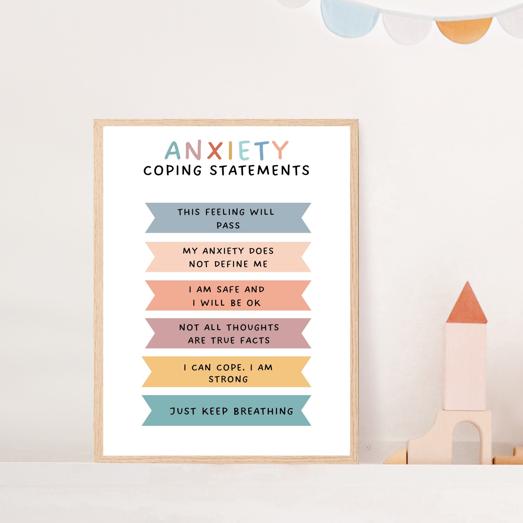 Anxiety Statement Poster Feelings Poster Therapy Office | Etsy