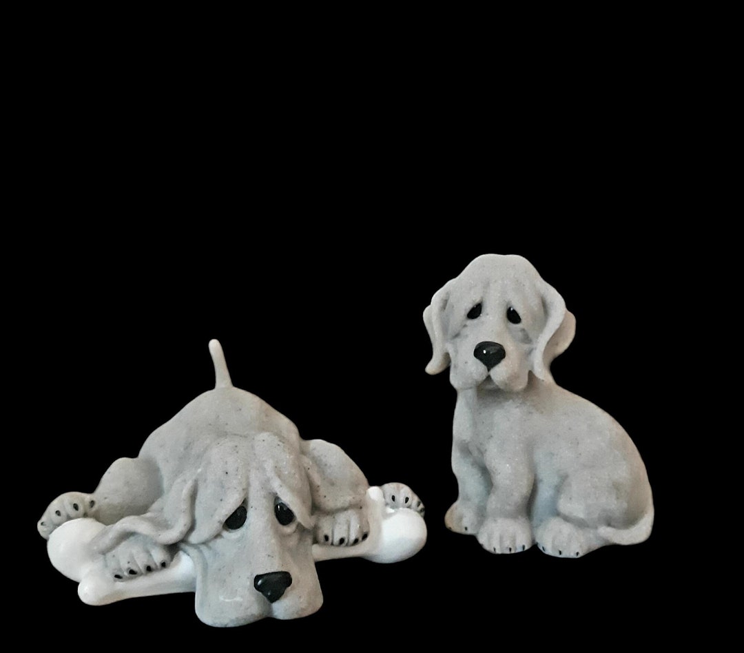 Vintage Quarry Critters 2001 Peewee 2002 Prime Rib Dog Figurines Set - Etsy