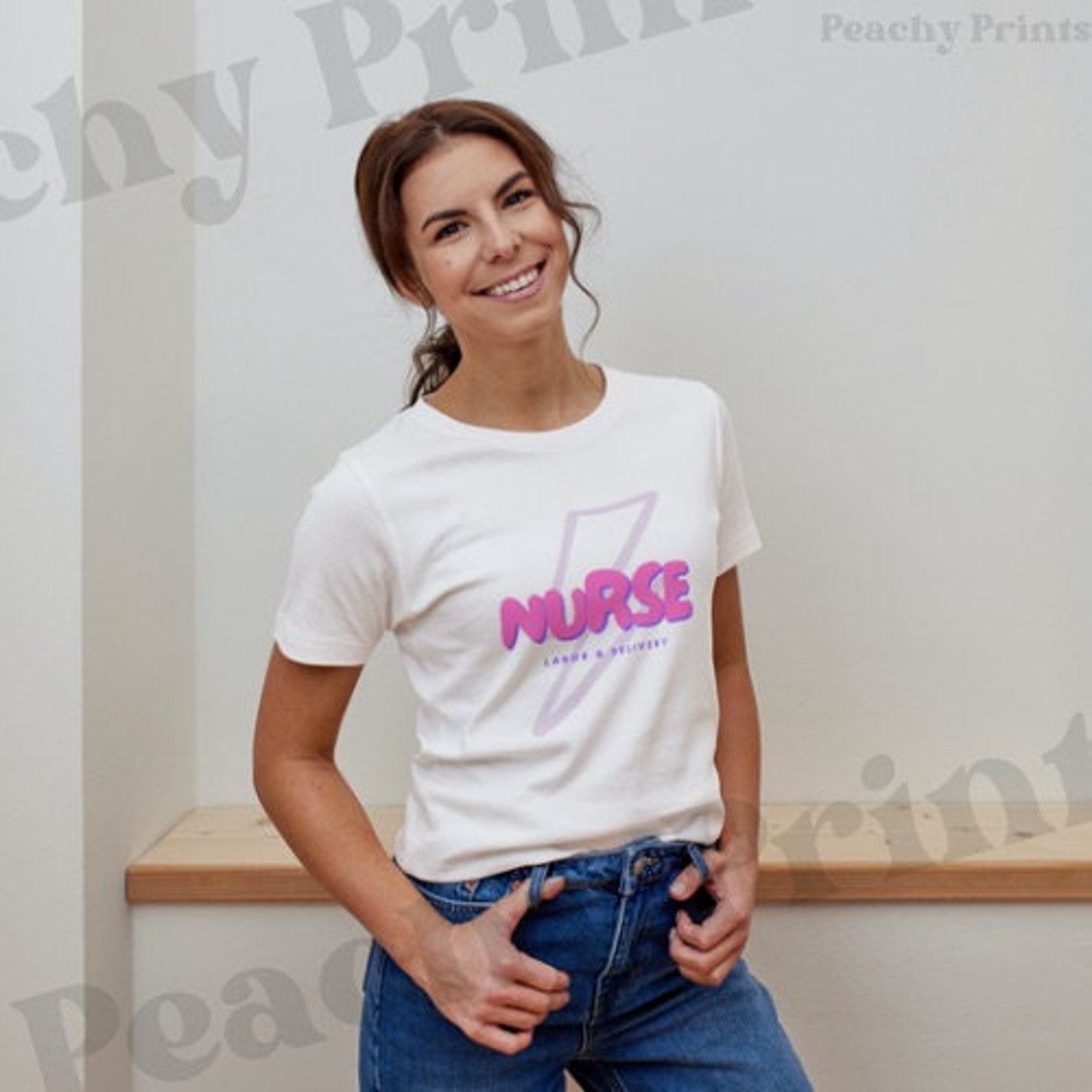 Labor & Delivery Nurse Lightning PNG and JPEG Digital Download Design ...