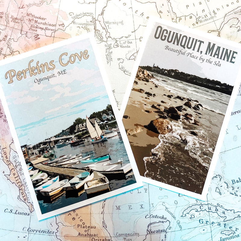 Maine Postcards - Etsy