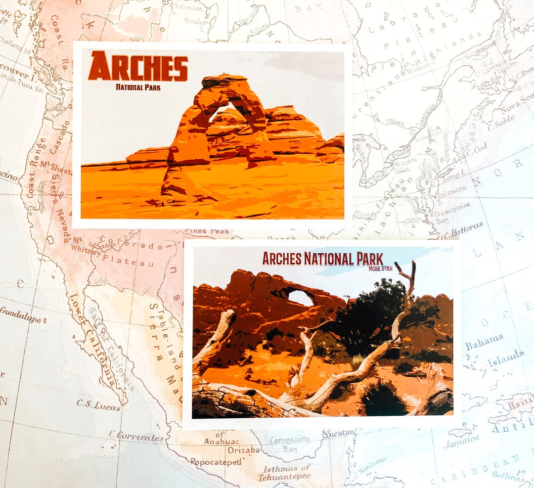 Arches National Park Postcard Collection - Etsy