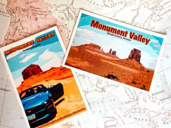 Monument Valley Postcard Collection - Etsy