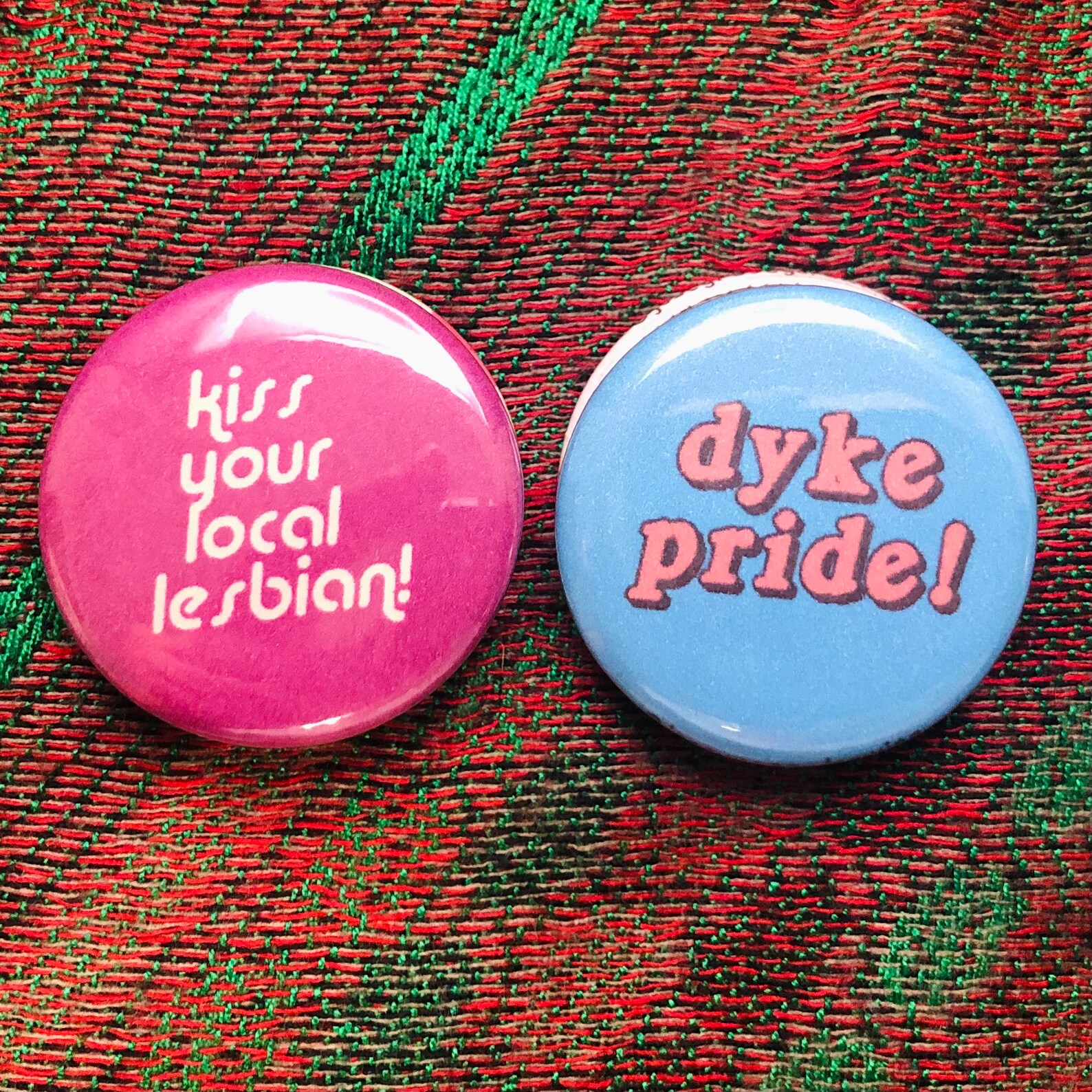 Vintage Pride Pinback Buttons Gay Lesbian Dyke Queer Lgbt Etsy