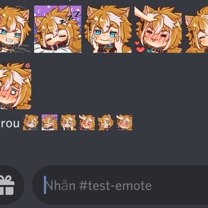 Gorou Emote Genshin Impact Pack1 Twitch Emote Discord Emote - Etsy