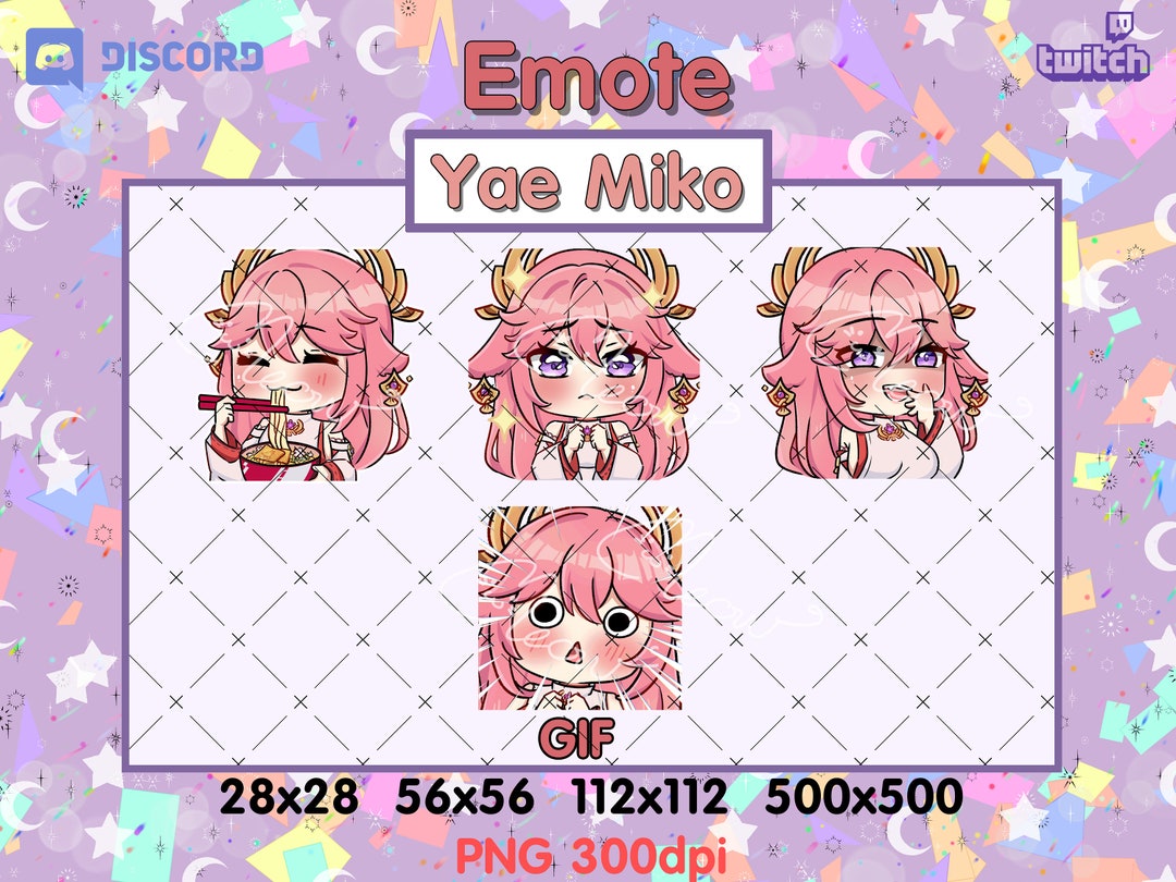 Yae Miko Emote Genshin Impact - Twitch Emote - Discord Emote - Etsy Yae Miko Emote Genshin Impact - Twitch Emote - Discord Emote - Etsy