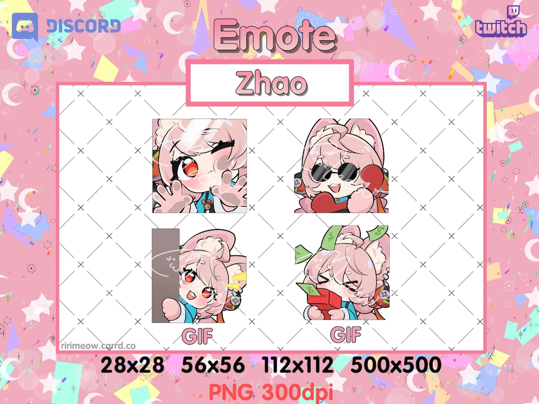 Zhao Emote: Zenless Zone Zero Twitch/discord Emotes (digital Download ...