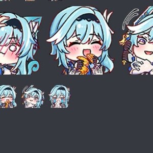 Eula Emote Genshin Impact Pack- Twitch Emote - Discord Emote - Etsy