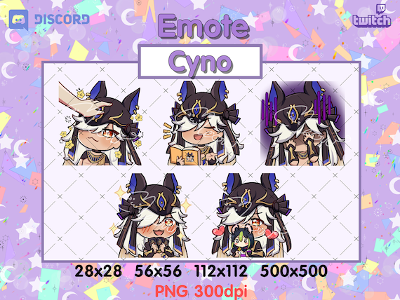 Cyno Emote Genshin Impact Twitch Emote Discord Emote - Etsy Australia