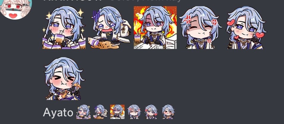Ayato Emote Genshin Impact Pack Twitch Emote Discord Emote - Etsy Finland
