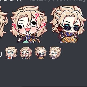 Albedo Emote Genshin Impact Twitch Emote Discord Emote - Etsy