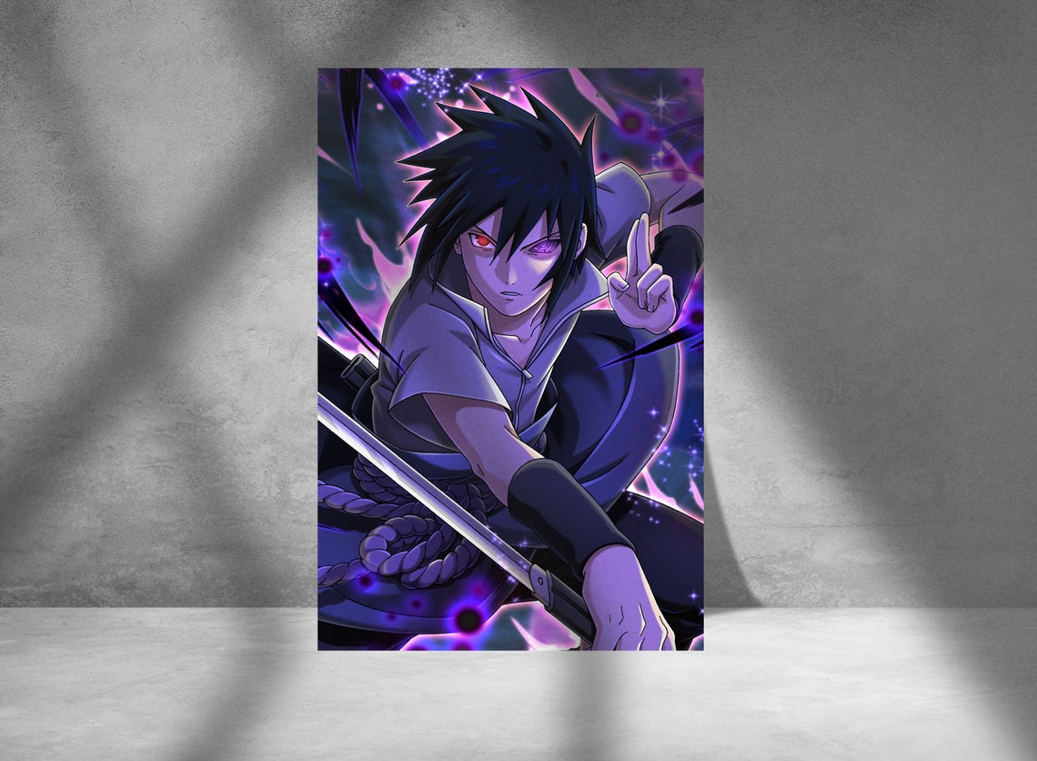 Póster de Sasuke Uchiha Póster de Naruto Shippuden Póster de | Etsy