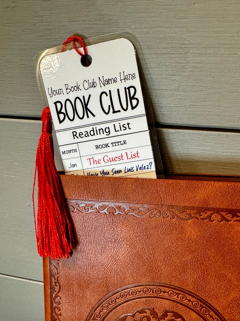 Personalized Book Club Bookmarks, Reading Goals, Gifts for Book Lovers ...