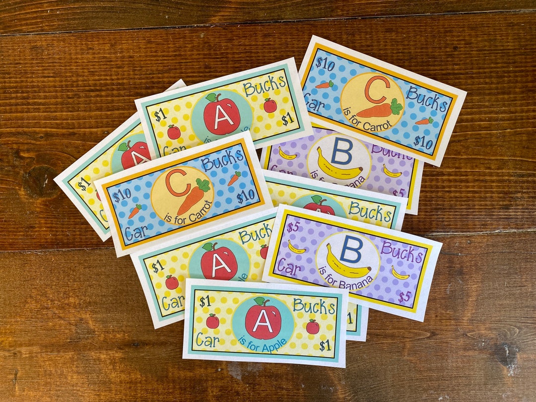 Printable Car Bucks Game: Road Trip Activities for Kids (PDF) - Etsy