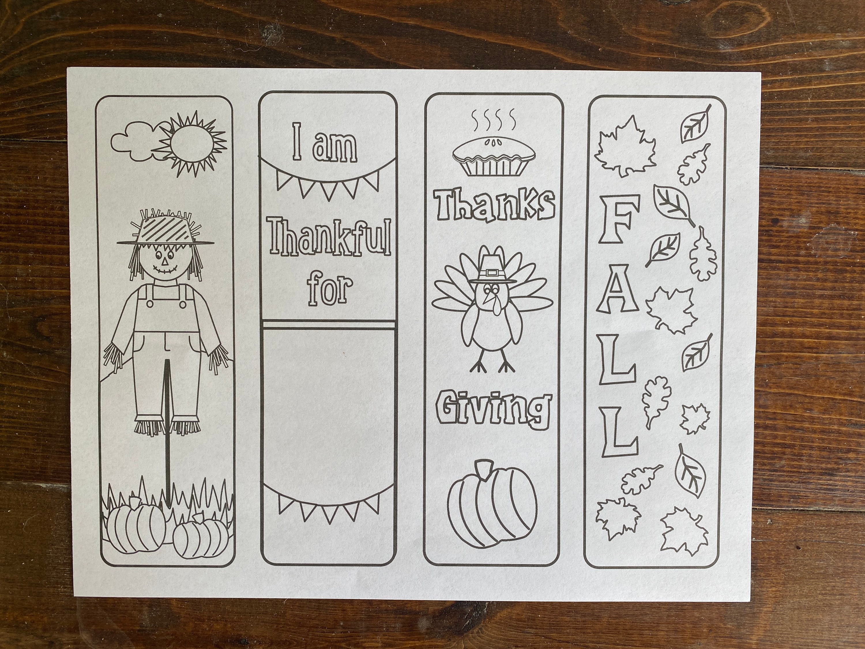 Thanksgiving Printables Kids, Printable Bookmarks for Kids, Fall ...