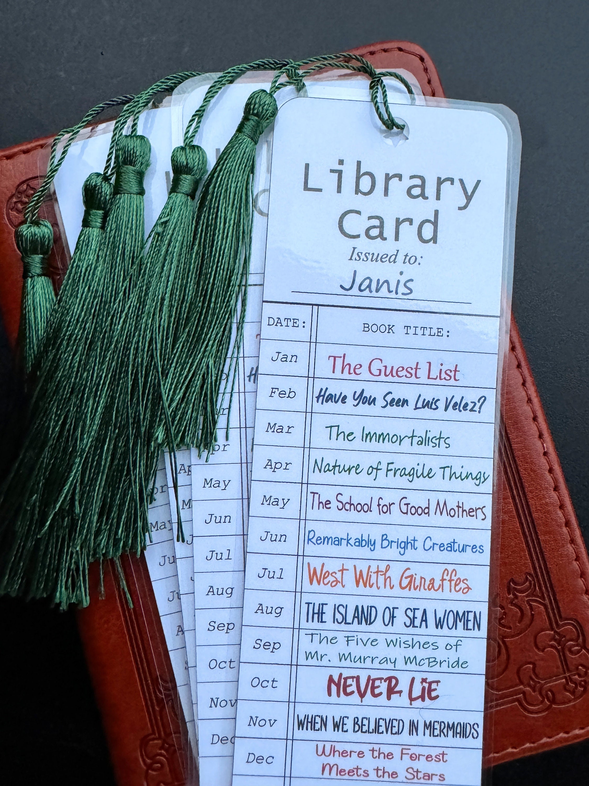 Personalized Book Club Bookmarks, Gifts for Book Lovers, Reading List ...