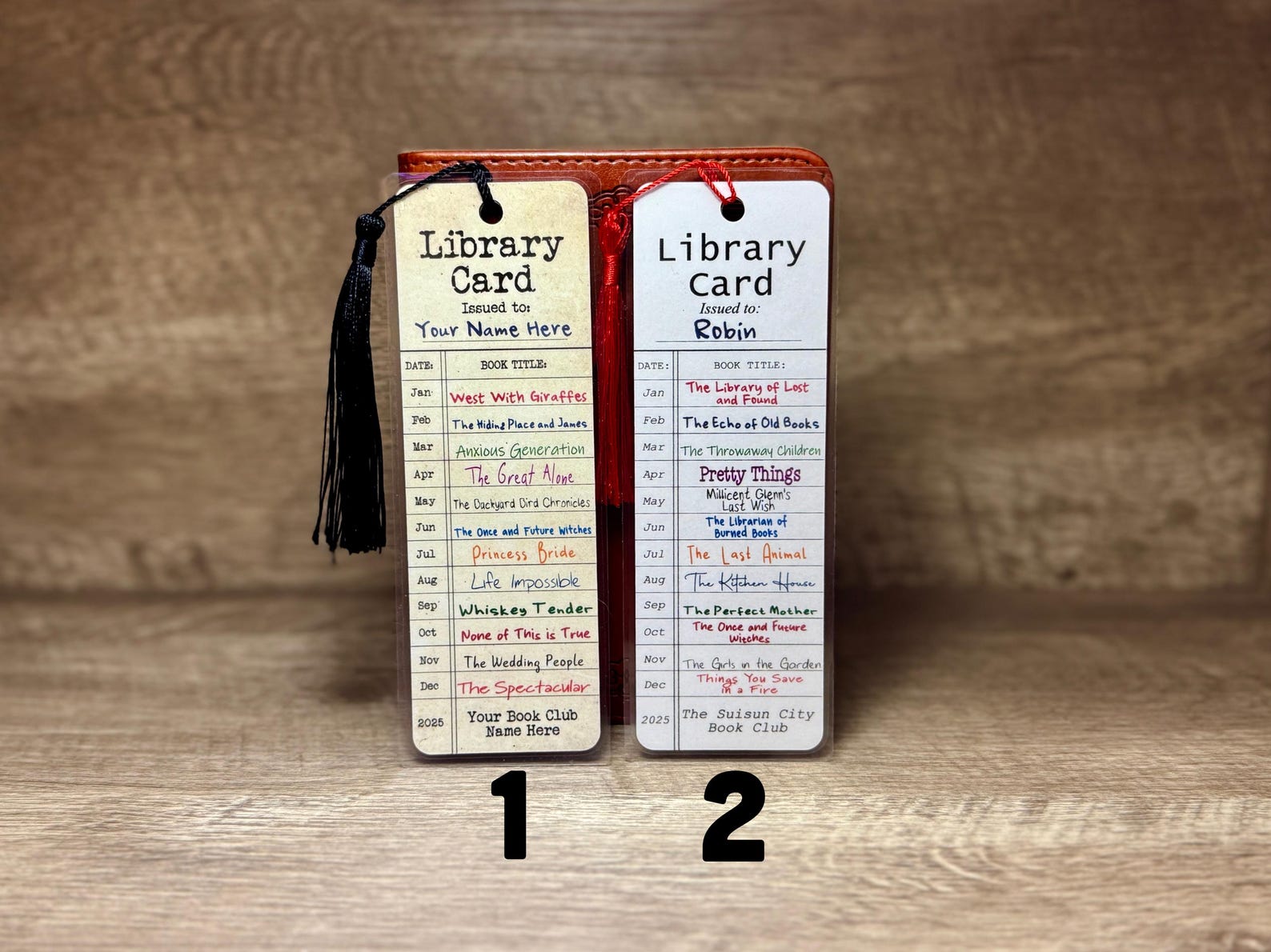 Personalized Book Club Bookmarks, Gifts for Book Lovers, Reading List ...