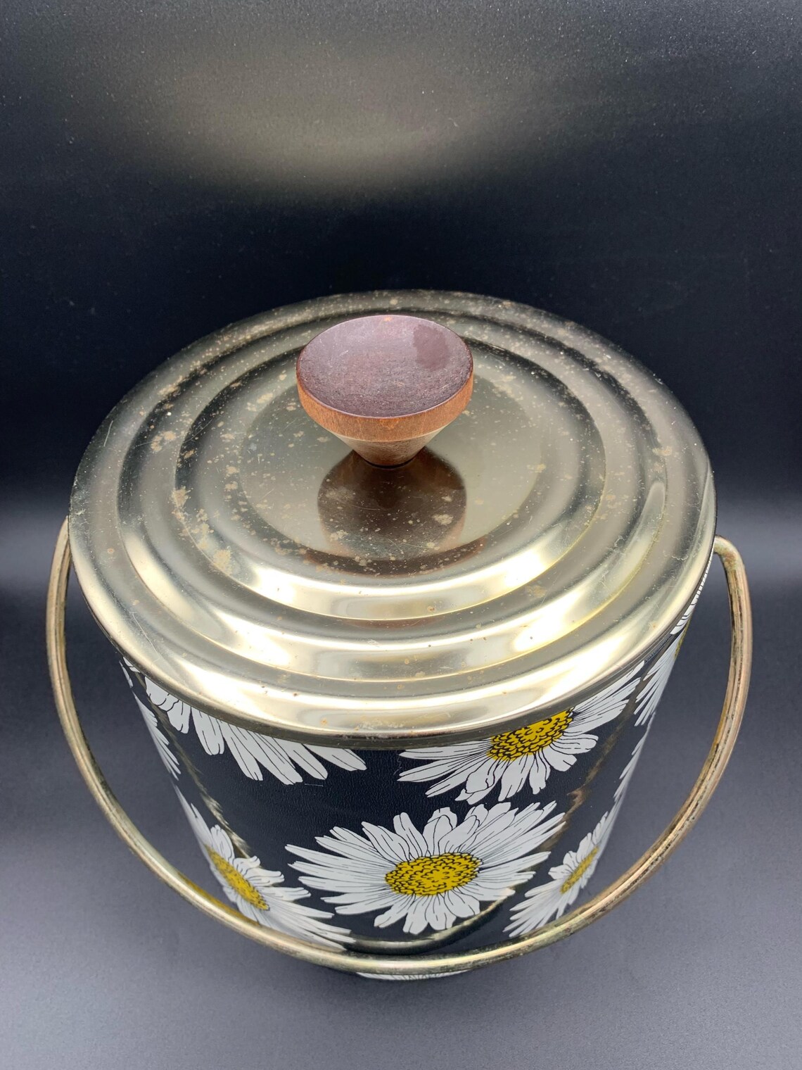 Retro MCM Floral Ice Bucket - Etsy