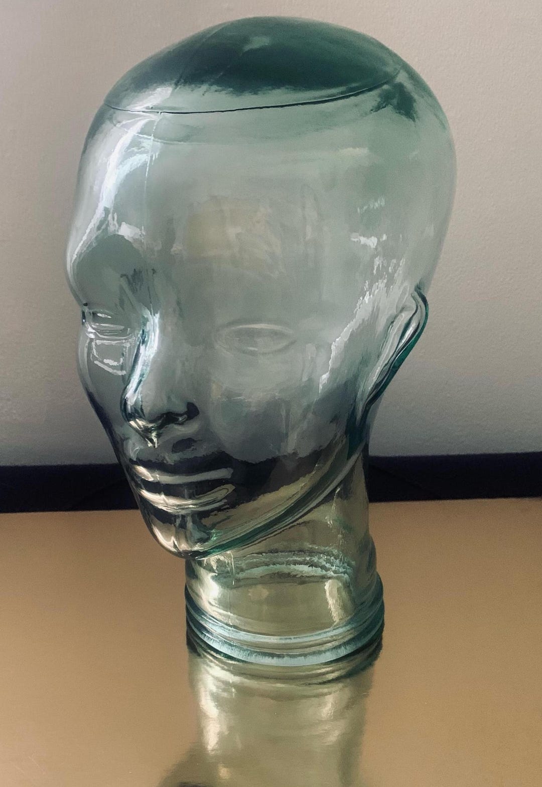 Vintage Glass Mannequin Head - Wig/hat Display - Etsy