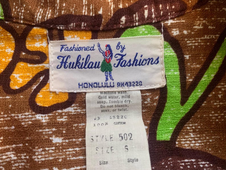 Vintage Men's Hukilau Fashions Honolulu Style 502 Shirt - Etsy