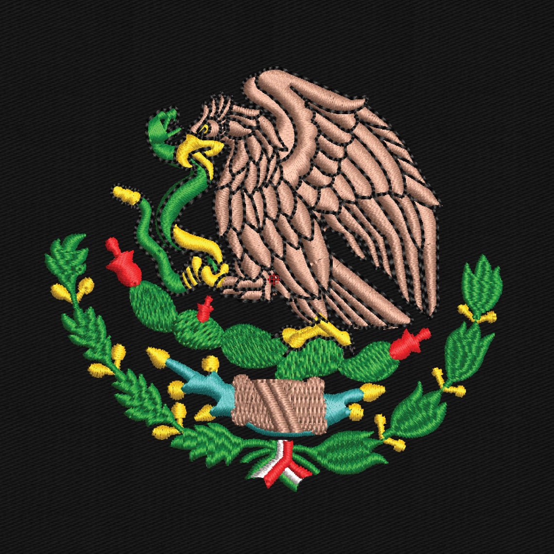 Mexican Eagle Full Color DST / PES Embroidery File - Etsy