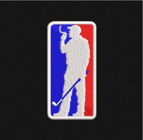 Golf Cigar Smoker Player DST/PES Embroidery File 3in - Etsy
