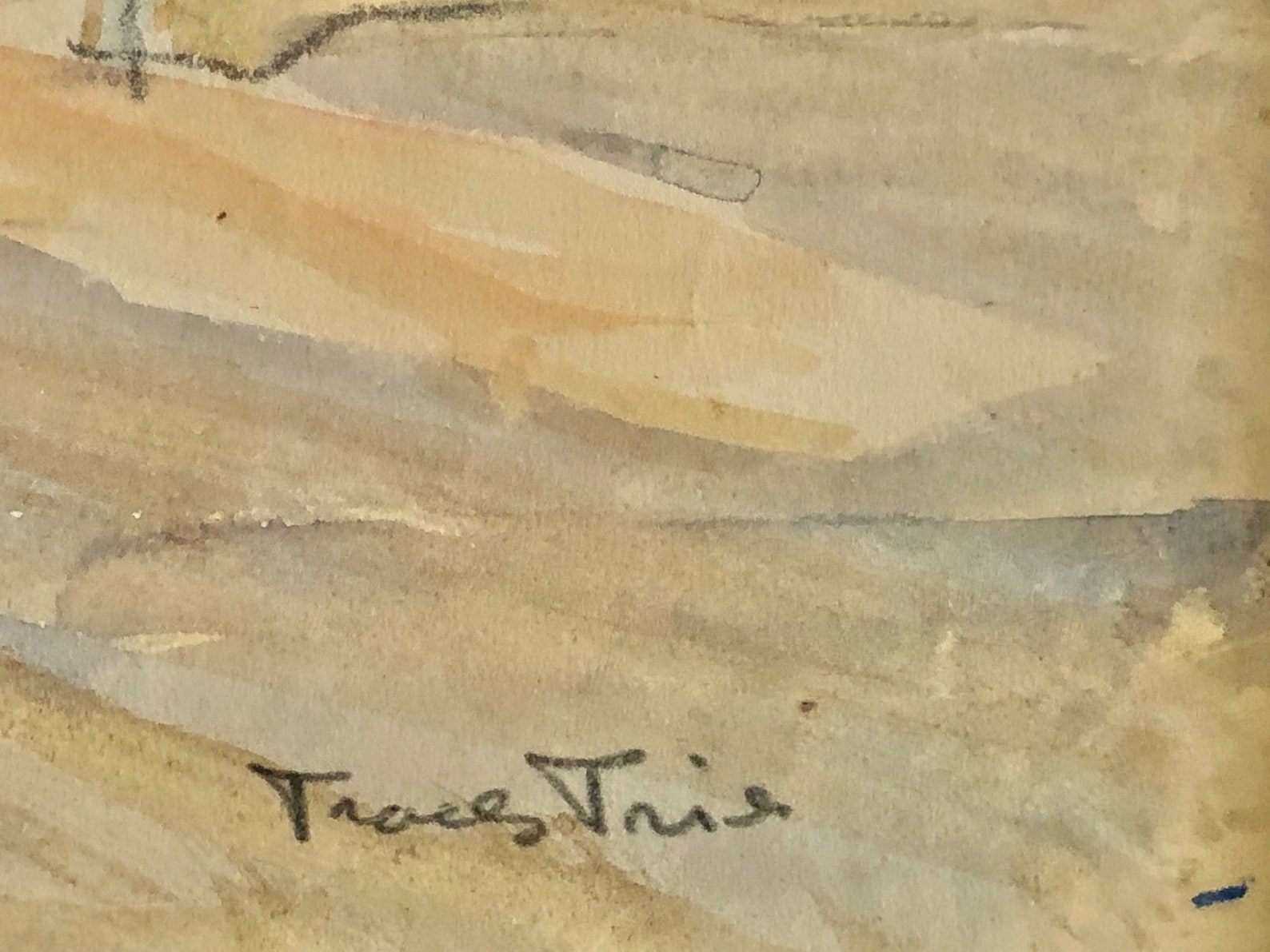 Troels Trier 1879-1962 Watercolor Original Danish Art From the Early ...