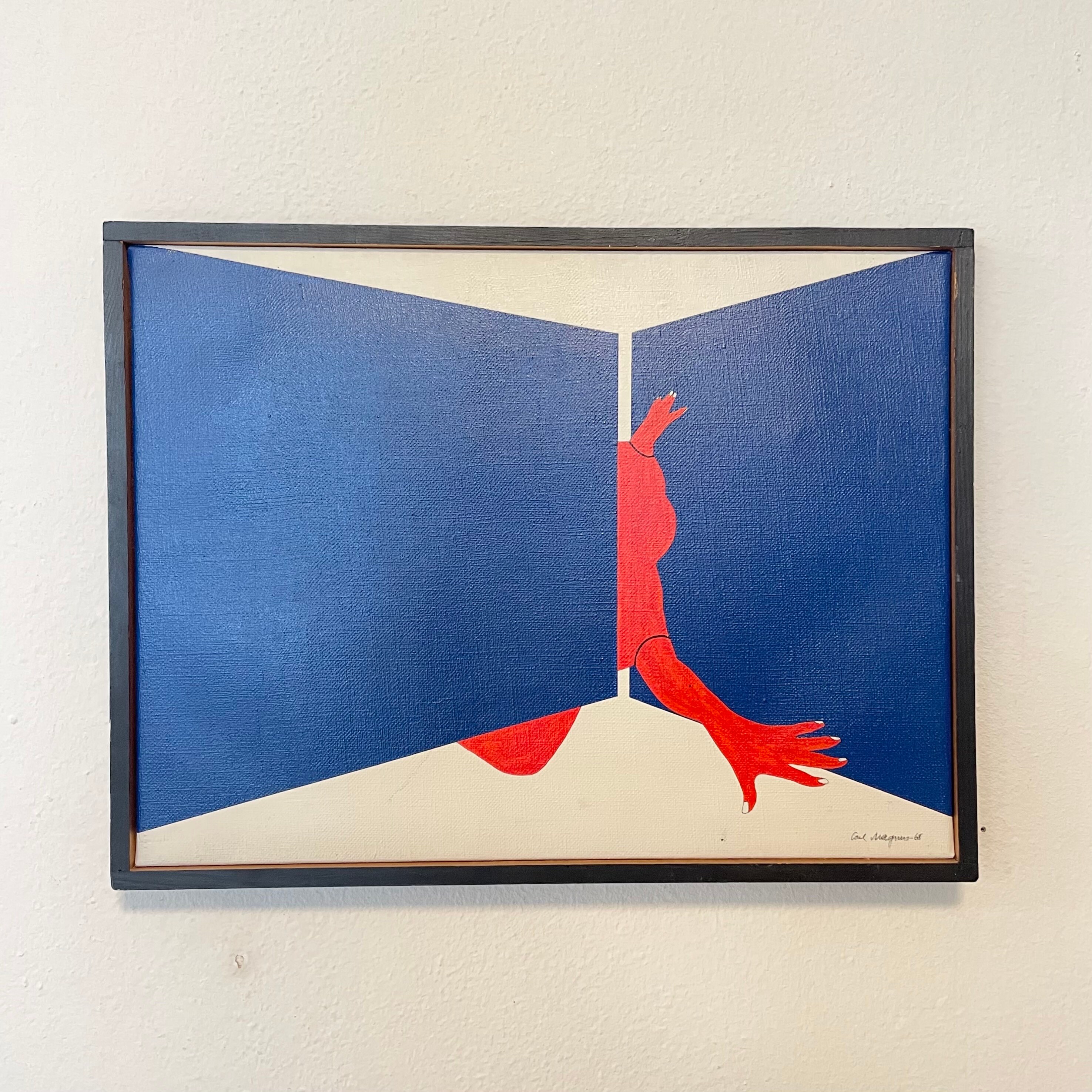 Exclusive Original Carl Magnus b.1943 Oil on Canvas Painting From 1968 ...