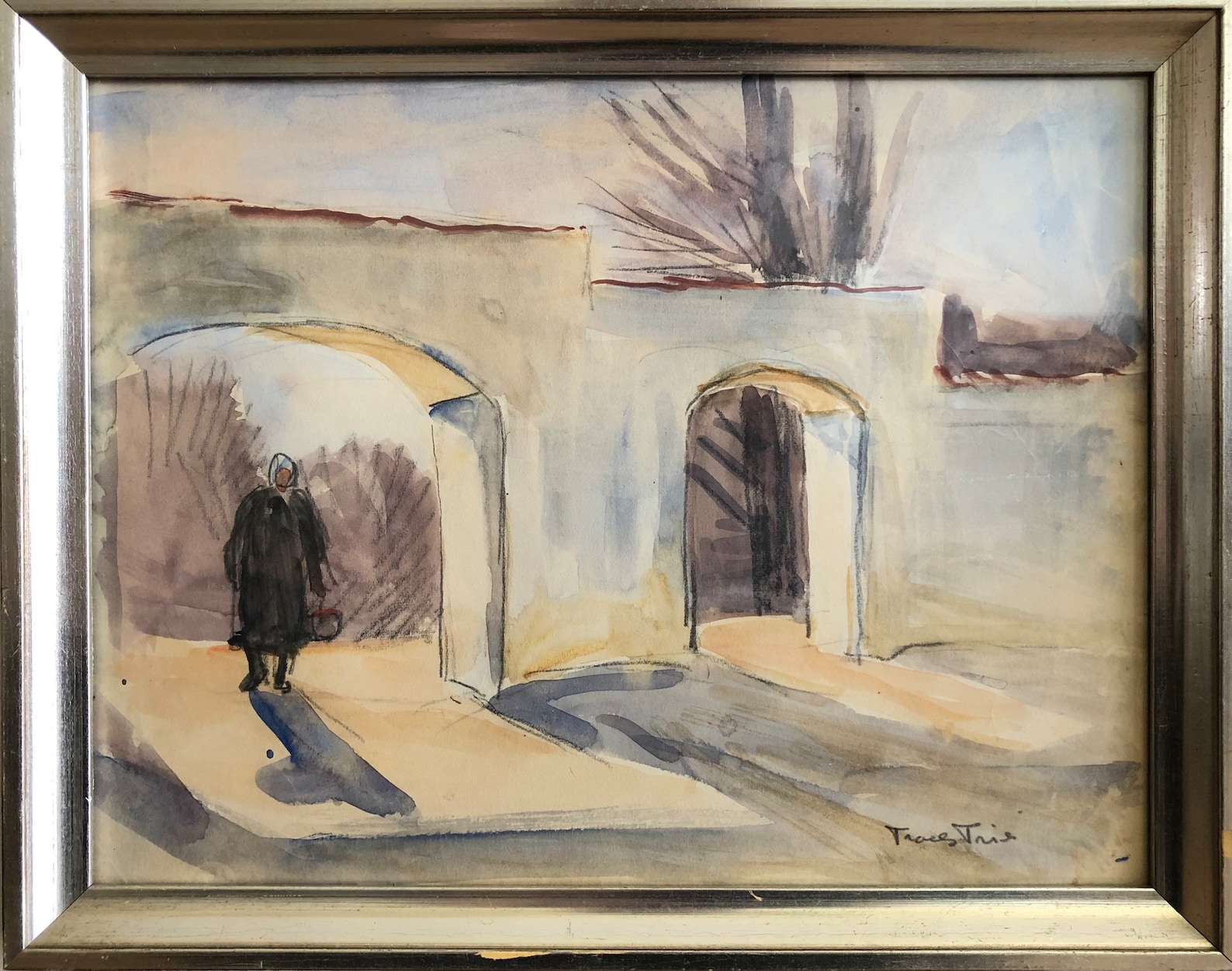 Troels Trier 1879-1962 Watercolor Original Danish Art From the Early ...