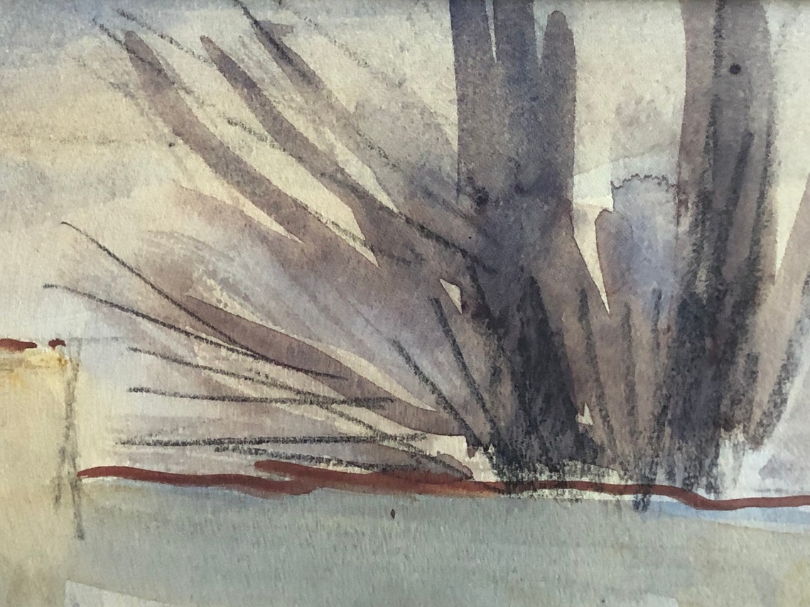 Troels Trier 1879-1962 Watercolor Original Danish Art From the Early ...