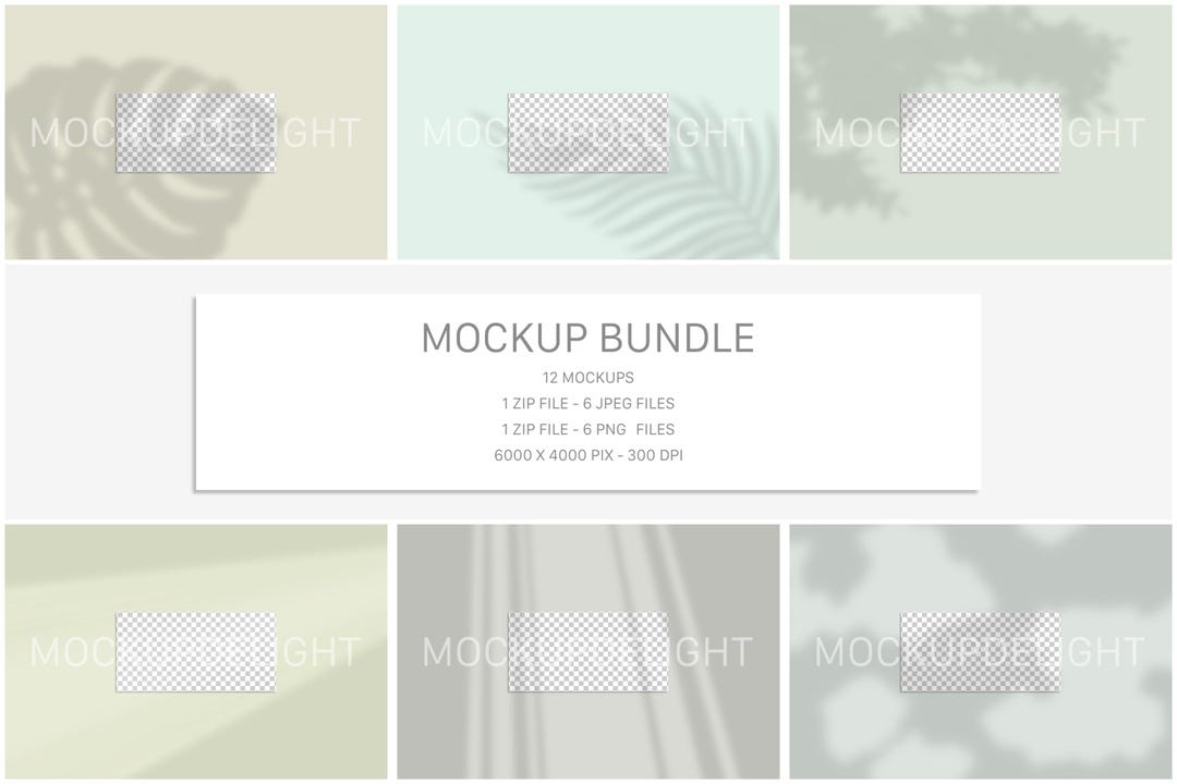 2x1 Mockup Bundle Blank Paper Poster Mockup Blank Sheet Mockup Plant ...