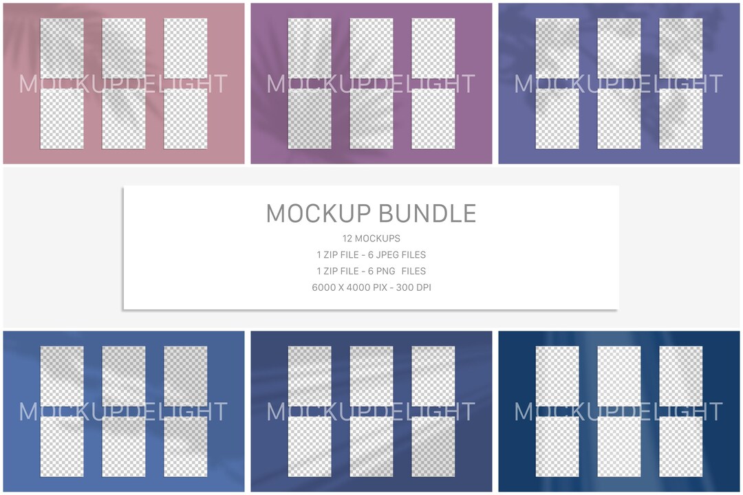 A4 Poster Mockup Set With Shadow Overlay | Modern Mockup Template ...