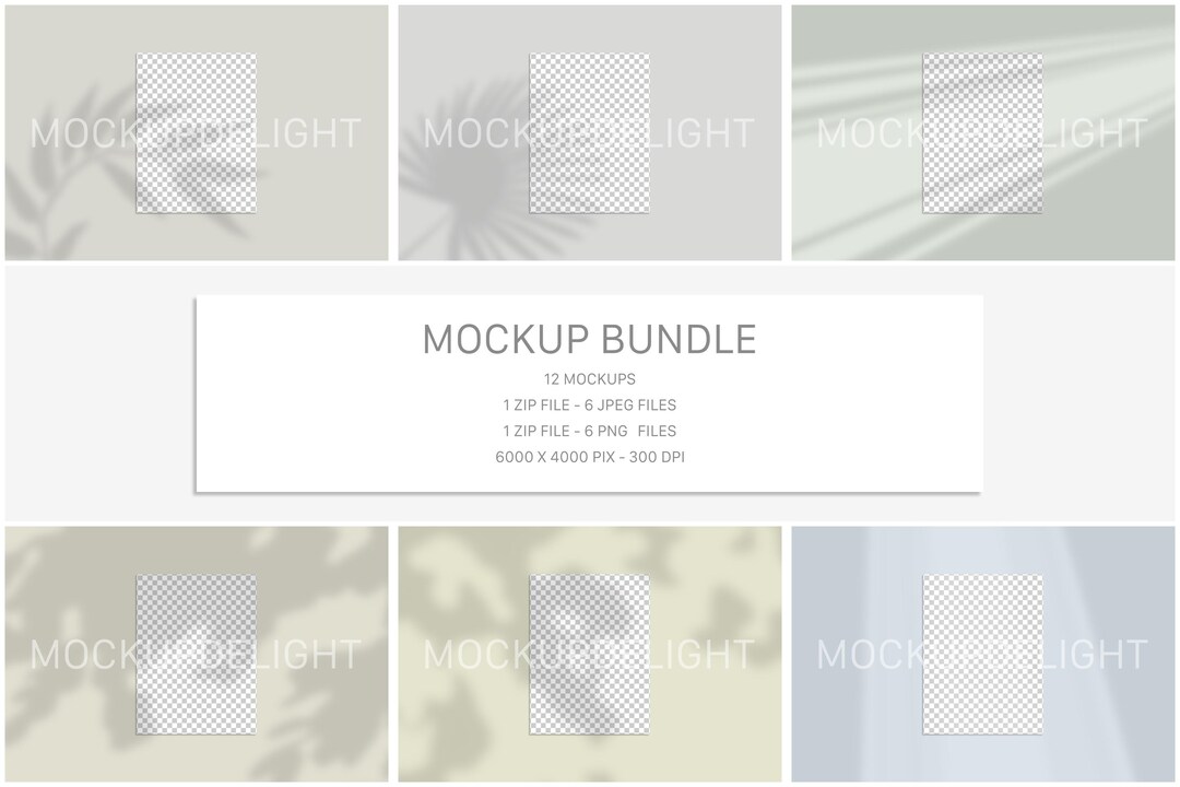 Blank Paper Mockup Bundle Blank Sheet Mockup 3x4 Poster Mockup Plant ...