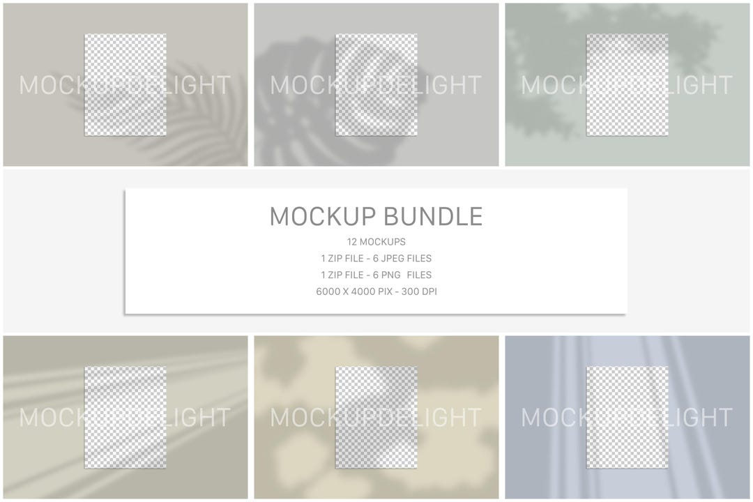 Poster Mockup Bundle Blank Paper 4x5 Mockup Bundle Blank Sheet Plant ...