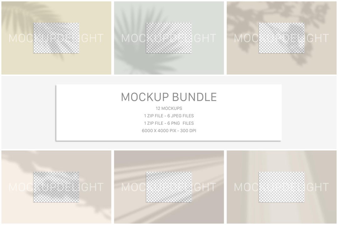 3x2 Poster Mockup Blank Paper Mockup Bundle Blank Sheet Mockup Plant ...
