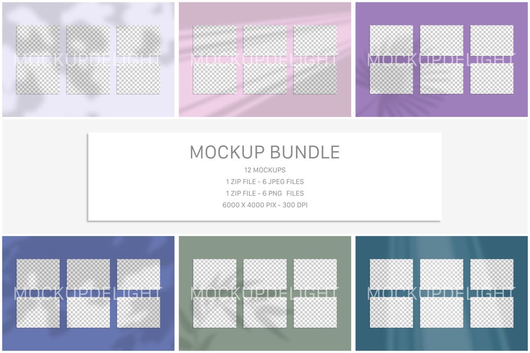 A4 Poster Mockup 7x5 With Overlays, Modern Mockup Landscape, Lilac ...