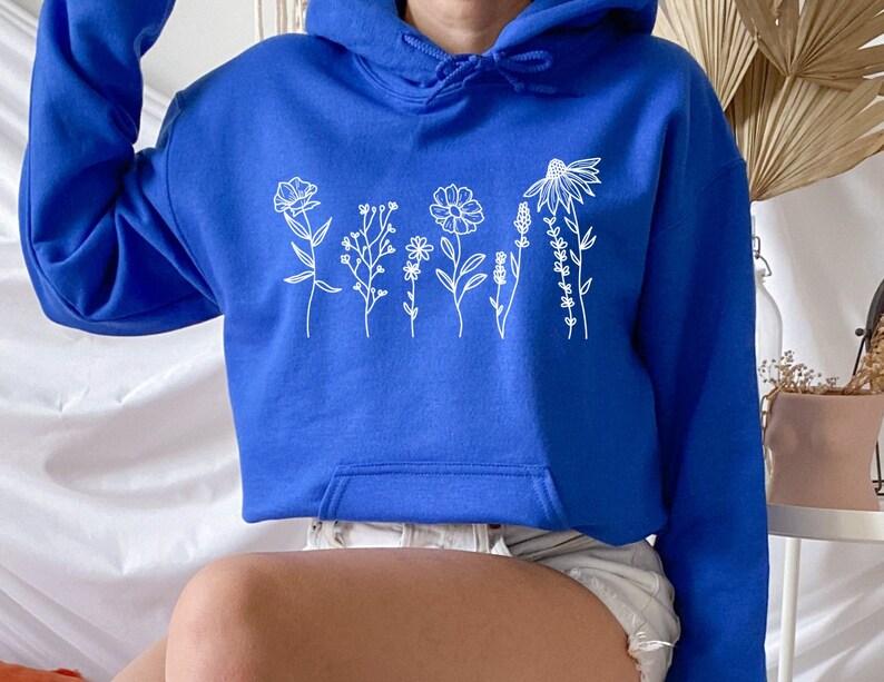 Flower Sweatshirt Flower Hoodie Women Hoodie Sweatshirts - Etsy