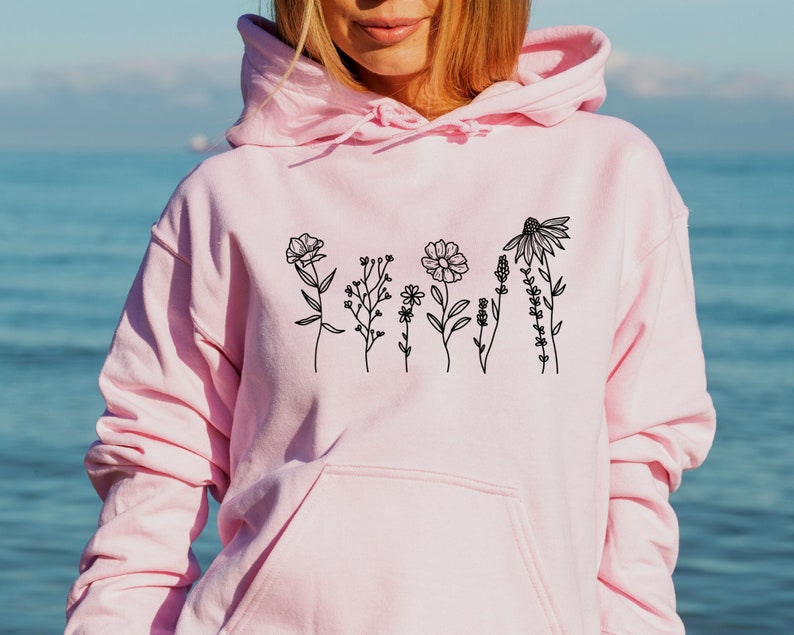 Flower Sweatshirt Flower Hoodie Women Hoodie Sweatshirts - Etsy