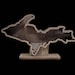 Walnut Michigan UP Shadow Box Lake Superior Agate Display Upper ...